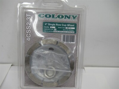 Colony 4CSS2.3T , 4" Single Row Cup Wheel , 5/8"-11 Arbor | eBay