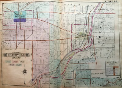 1924 WATERVILLE TOWNSHIP LUCAS & WOOD COUNTY OHIO MISSIONARY ISLAND ...