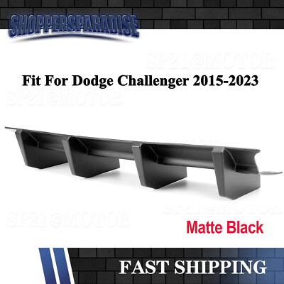 For Dodge Challenger SRT 2015-2023 Matte Black Rear Bumper Diffuser ...