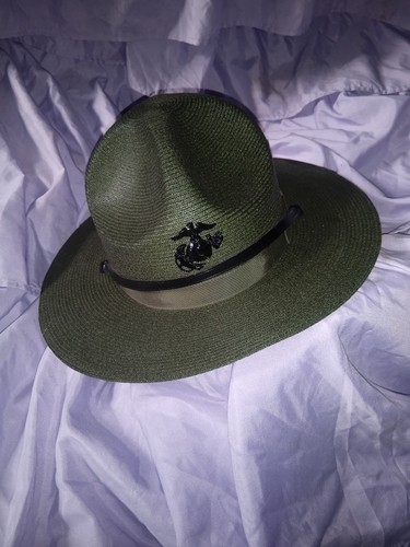 New USMC Campaign Cover Drill Instructor Hat 3XXX Beaver Quality Felt 7 ...