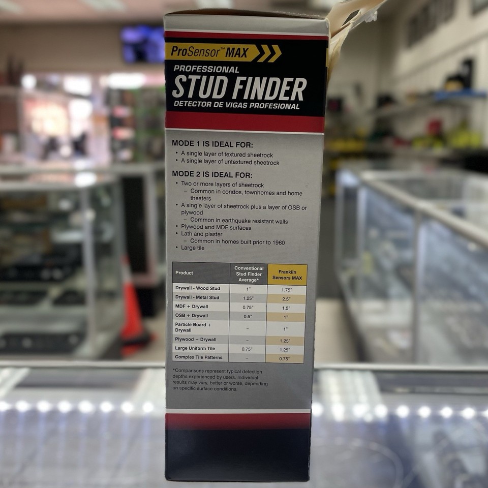 Franklin Sensors ProSensor MAX Stud Finder Detector w/13-Sensors - Wood ...
