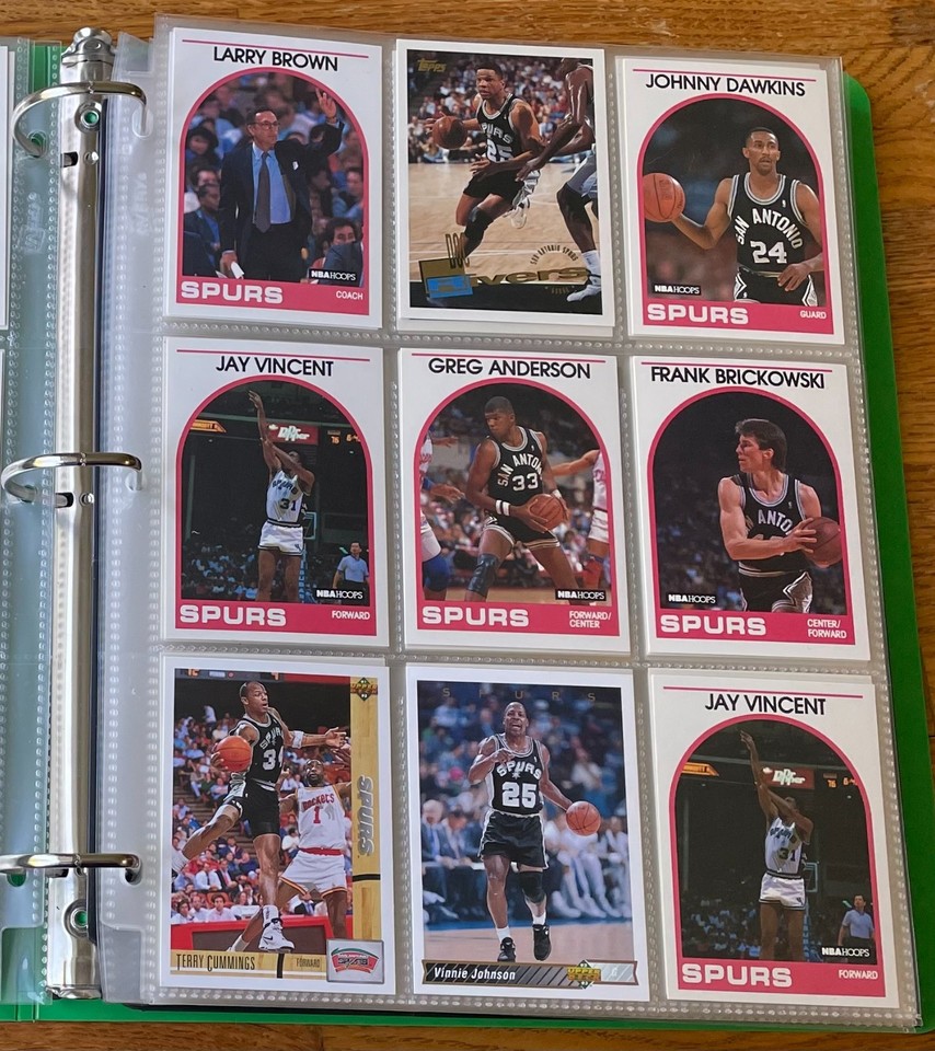 Vtg NBA Basketball Cards Lot 80's and 90's 405 Cards In Binder Several ...