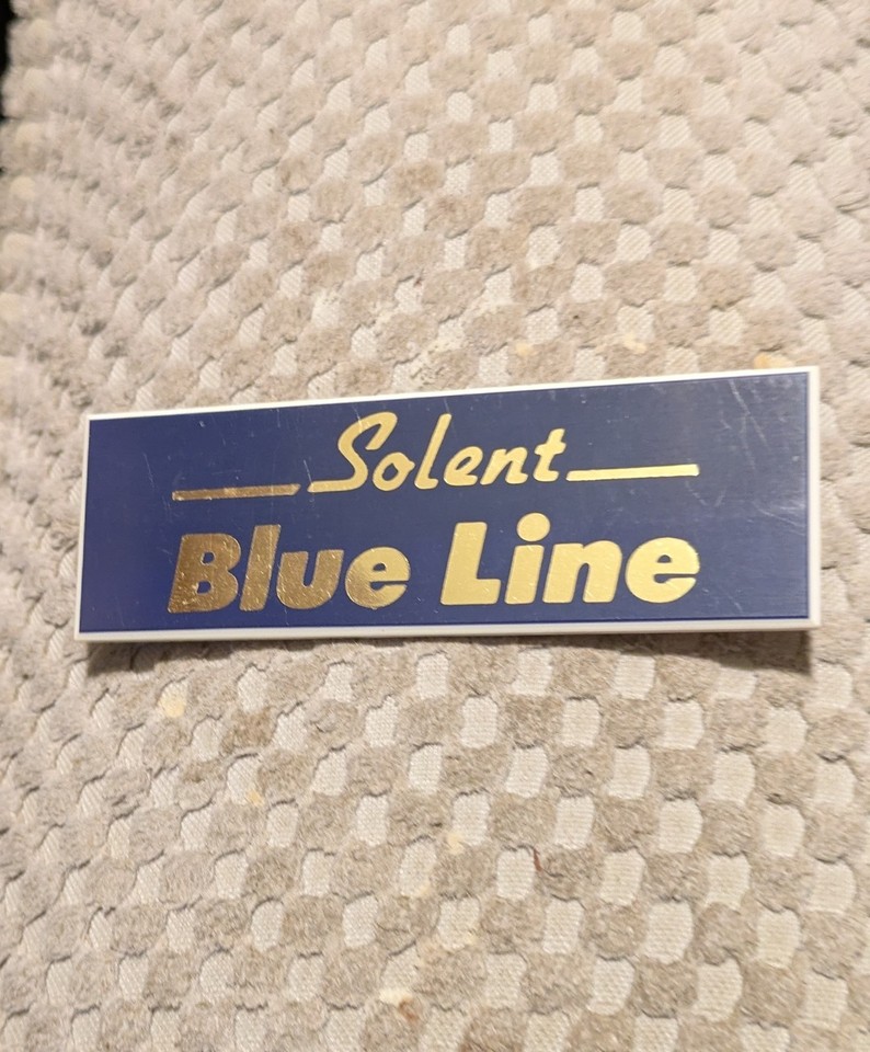 1990s Solent Blue Line Bus Driver Plastic Badge | eBay UK