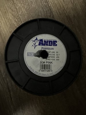 Ande Premium Monofilament 1 lb Spool Pink Fishing Line | eBay