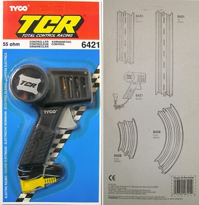 1991 TYCO TCR Slotless HO Slot Car Track CONTROLLER 55ohm Rare Sealed ...