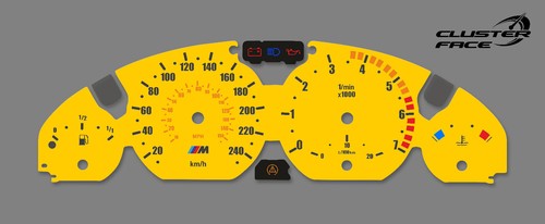 BMW e46 Instrument Cluster Face (Replacement upgrade fit any e46 OEM ...