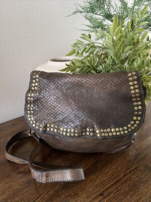 SUNDANCE CITY STREETS BAG LEATHER SADDLE MESSENGER FLAP CROSSBODY ...