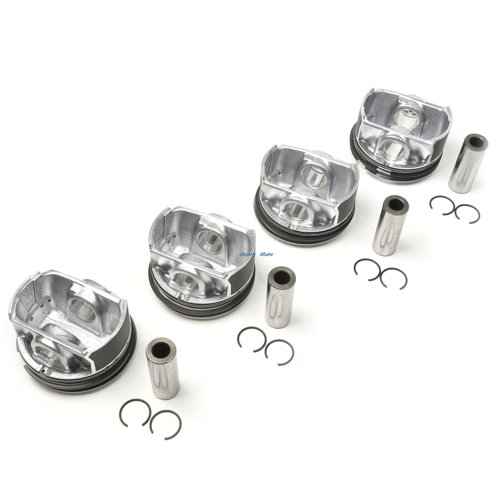 Engine Piston &Ring Set Oversize 0.5mm 83mm Fit For 2.0T Audi A3 A4 A5 ...