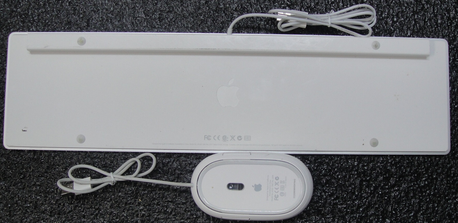 Apple White Aluminum USB Wired Keyboard Mighty Mouse iMAC G4 G5 eMAC ...