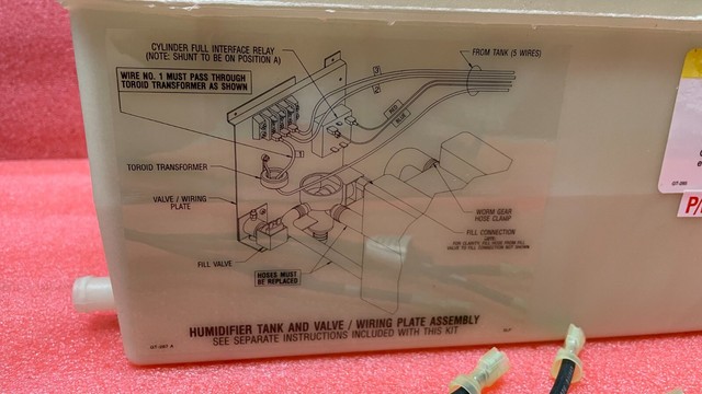 Liebert Humidifier tank and valve with wiring) part number 153310P2 for ...