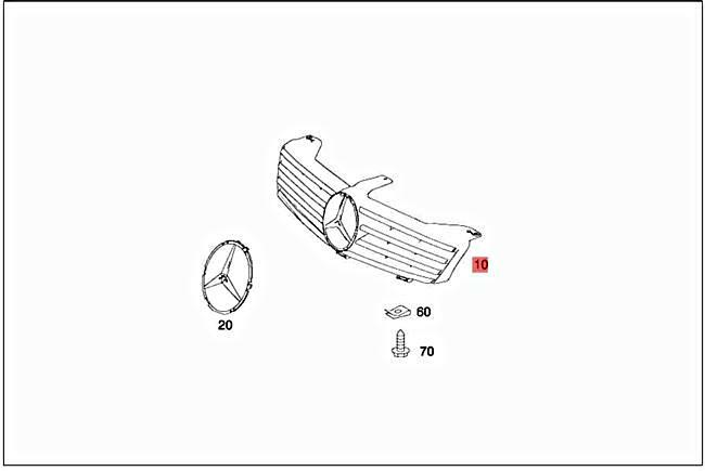 Genuine MERCEDES C219 CLS C219 Trim 2198801383 | eBay