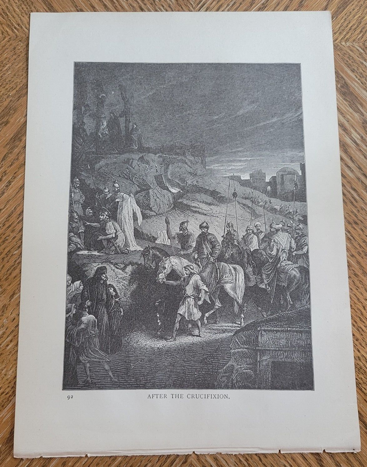 AFTER THE CRUCIFIXION Shows Joseph Tunic Jesus Alexandre BIDA 1891 ...