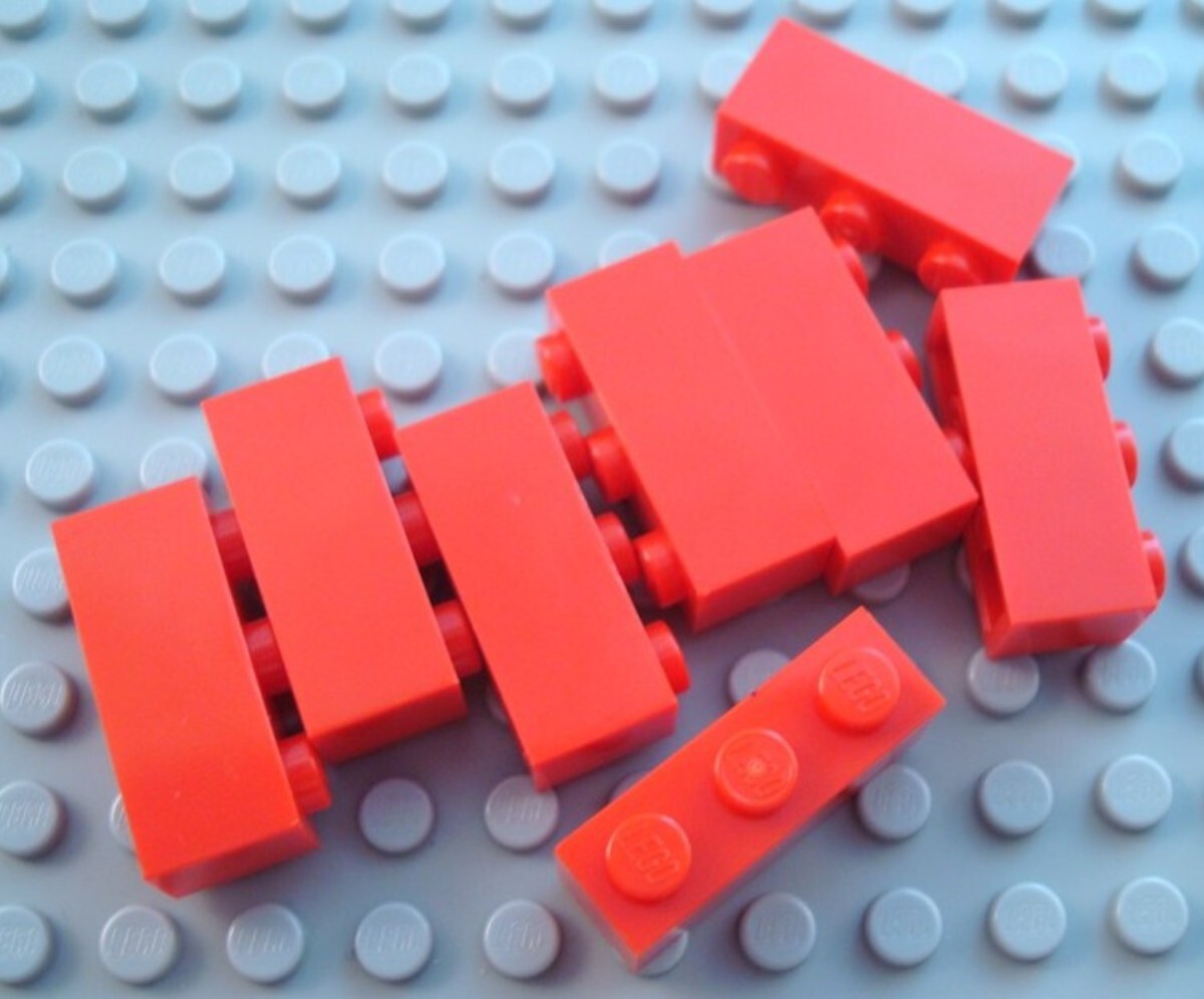 New LEGO Lot of 8 Red 1x3 Basic Building Brick Parts | eBay