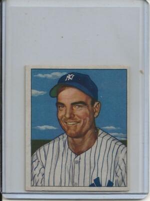 1950 Bowman Baseball Card Cliff Mapes O/F New York Yankees NEAR MINT HI ...