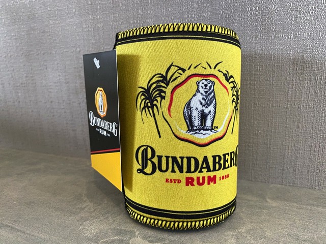 2 BUNDABERG Rum Leather LOOK Can Cooler Bundy Stubby Holder for sale ...