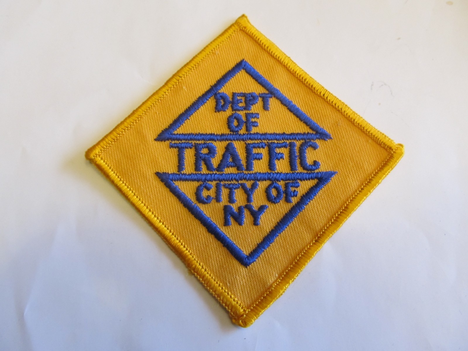 New York City Traffic Enforcement Patch Old Cheese Cloth | eBay