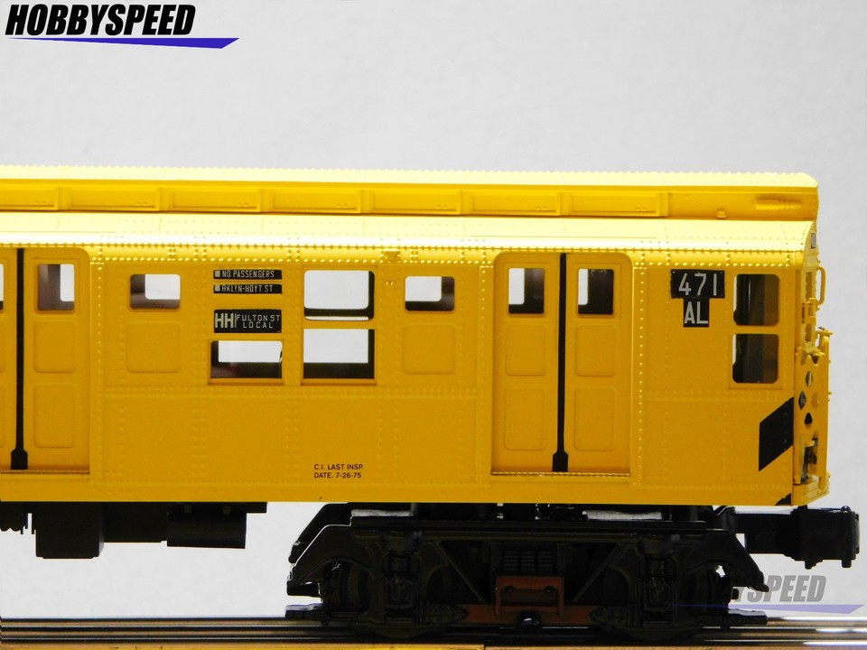 MTH PREMIER MTA - MOW R9 4-CAR SUBWAY SET W/PROTO 3 O GAUGE train 20 ...