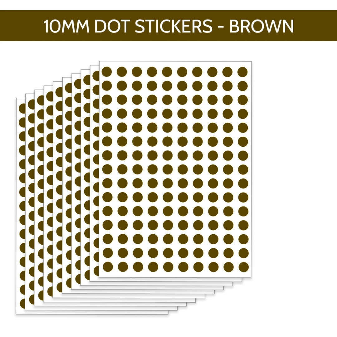 6mm Circle Sticky Labels 10mm Square & 6mm Circle Color Code Dots ...