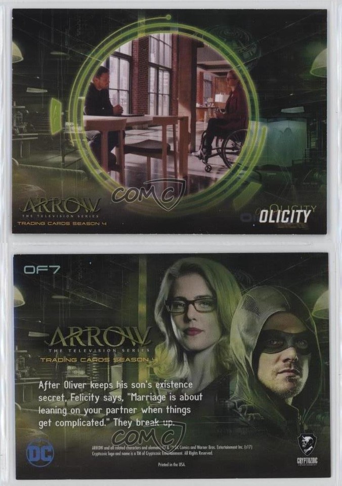 2017 Cryptozoic Arrow Season 4 Olicity Oliver Queen #OF7 3gq | eBay