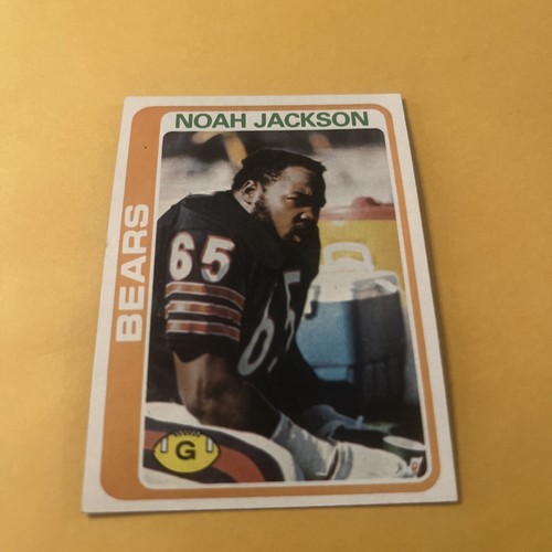 1978 Topps Noah Jackson Chicago Bears 437 Free Shipping | eBay