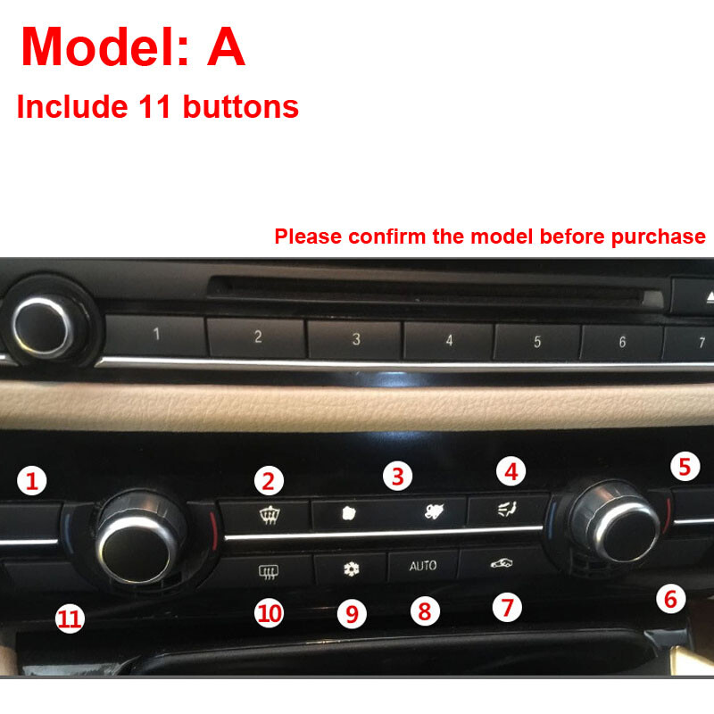 Set Replacement Climate Air Condition Buttons Fit For BMW 5 X5 X6 F10 ...