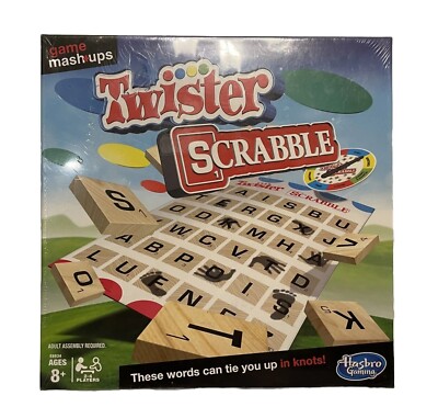 Twister Scrabble Game Mash Ups 2-4 Players Ages 8+ 2019 Hasbro Sealed ...