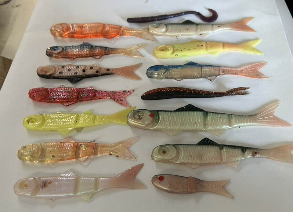 15 GUMMI FISHING LURES FIGURAL | eBay