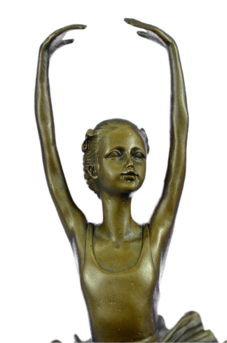 12"Tall Classical Dancer Ballerina Signed Bronze Sculpture Figure ...