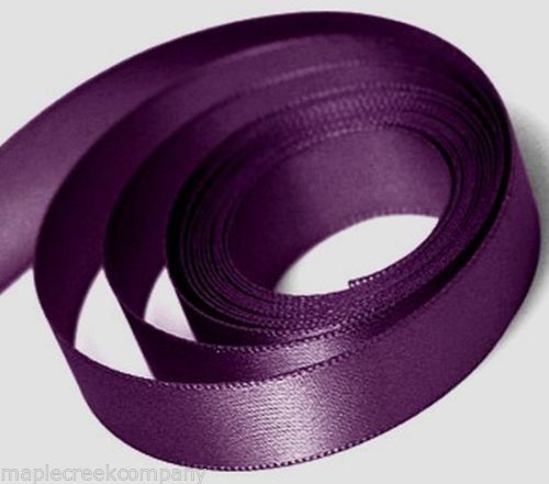 Double Face Polyester Satin Ribbon 1/8" x 5 yd ANY COLOR Finished Edge ...