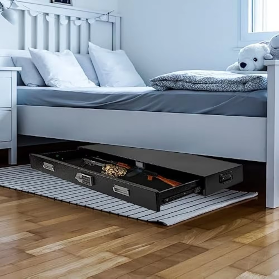 Quick Box Hidden Gun Safe Rifles, Shotguns, and Long Guns - Smart Home ...