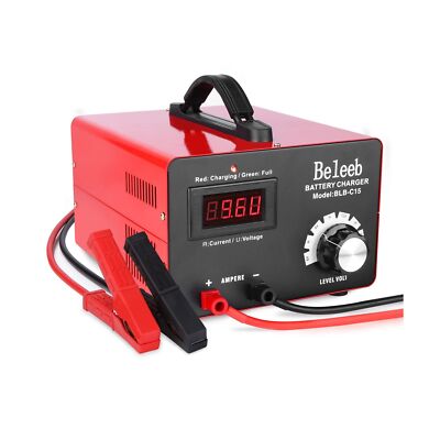 Beleeb C15 Multiple Voltage Battery Charger 6V 8V 12V 24V Lead-Acid ...