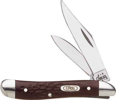 Case XX Peanut Brown Delrin Jig Handle 6220 SS Stainless Folding Knife ...