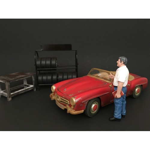 MECHANIC MANAGER TIM FIGURE FOR 1:24 SCALE MODEL CARS BY AMERICAN ...