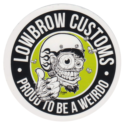 Lowbrow Customs Proud to be a Lowbrow Weirdo Screen Printed Sticker | eBay