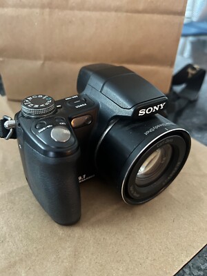 Sony Cyber-Shot DSC-H50 9.1MP 15x Optical Zoom Digital Camera - Black ...