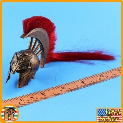 Spartan Commander Gold - Helmet w/ Red Plume - 1/6 Scale - TBLeague ...