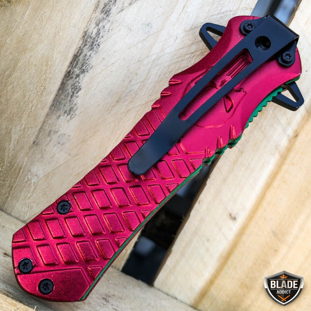 DARK SIDE BLADES Skull Spartan Tactical Spring Assisted OPEN Pocket ...