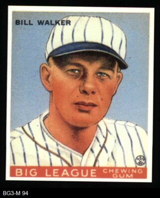 1933 Goudey Reprint #94 Bill Walker Cardinals 8 - NM/MT | eBay