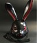 Japanese Rabbit Usagi Mask Black Red FRP Plastic Japan | eBay