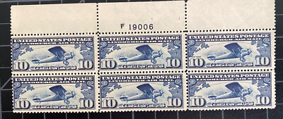 US Stamps-SC# C10 - Plate Block - MOG NH - SCV = $130.00 | eBay