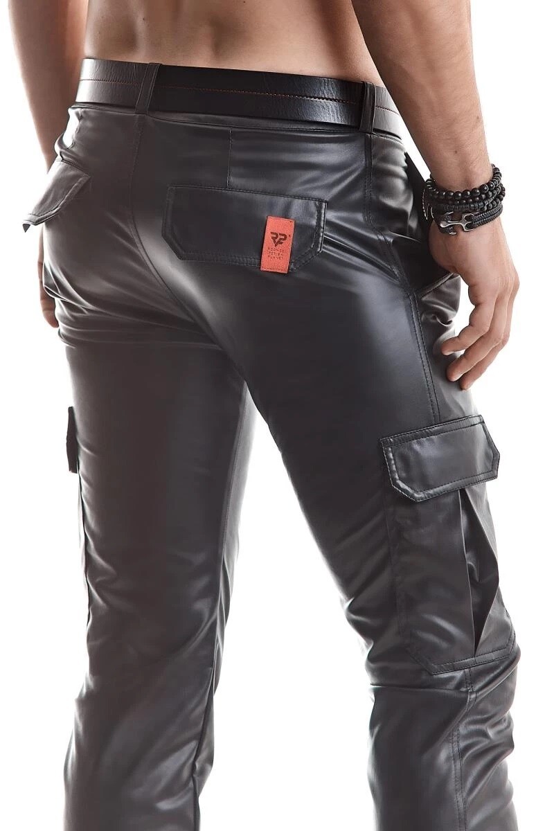 REGNES RFP WETLOOK CARGO HOSE MATT cargohose kunstleder clubwear gothic ...