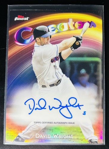 David Wright 2025 Topps Finest Creators Refractor Autograph Auto NY ...