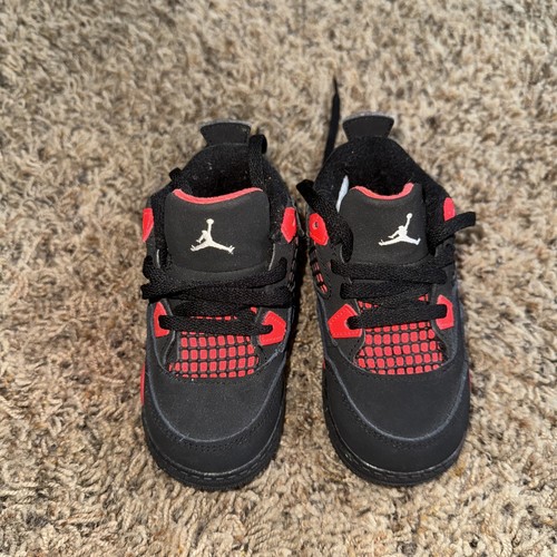 Size 7c (PS) - Jordan 4 Retro Low Red Thunder | eBay
