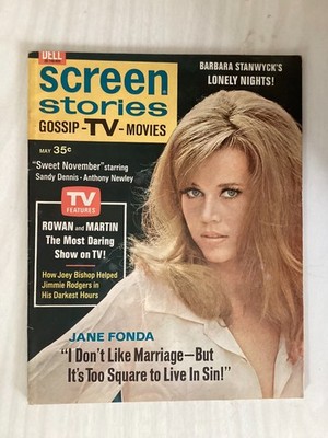 SCREEN STORIES - May 1968 - JANE FONDA, "LAUGH-IN," JAMES COBURN, SANDY ...