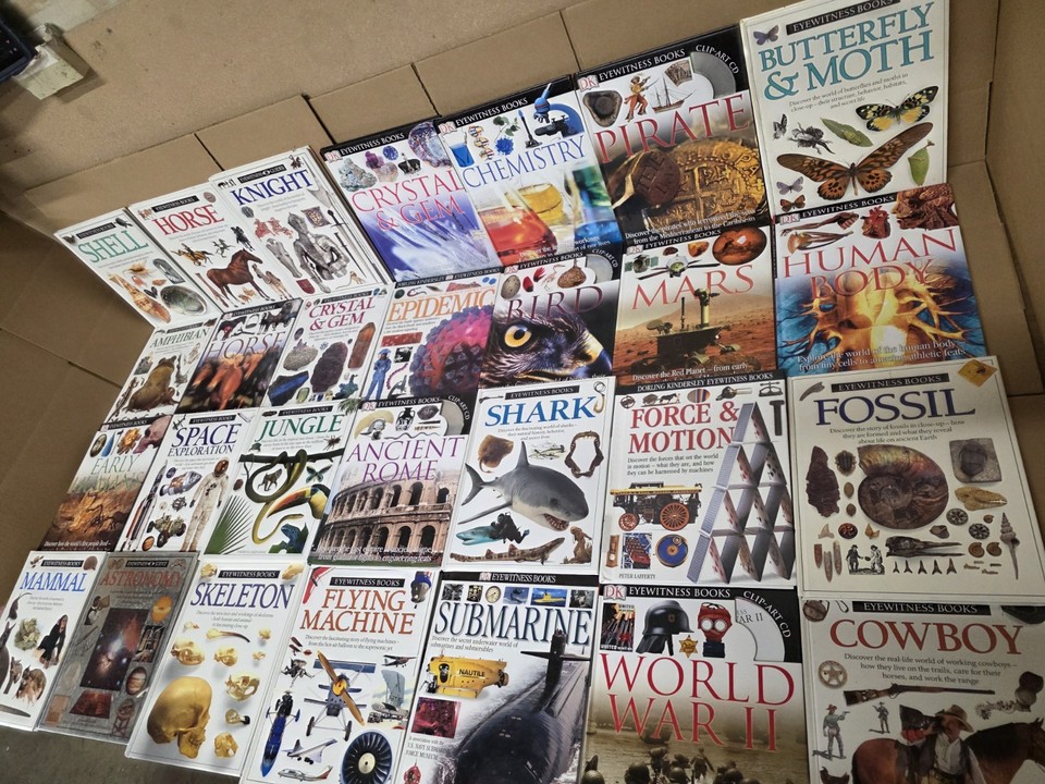 Lot of 10 DK Eyewitness Books Science History Art Animals Homeschool ...