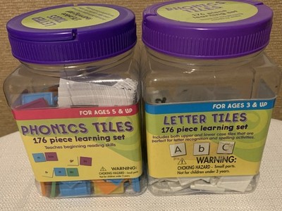 Learning Playground Phonics 175 Tiles Set Building Words + 112 Letter ...