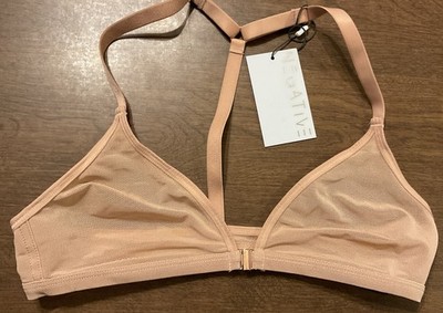 Negative Women's Sieve Racerback T-Back Non-Wire Mesh Bra Buff Size 0 ...