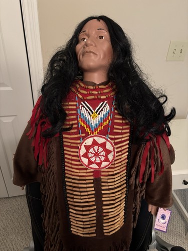 Goldenvale Collection Native American Indian Porcelain 4 Ft Tall/COA ...