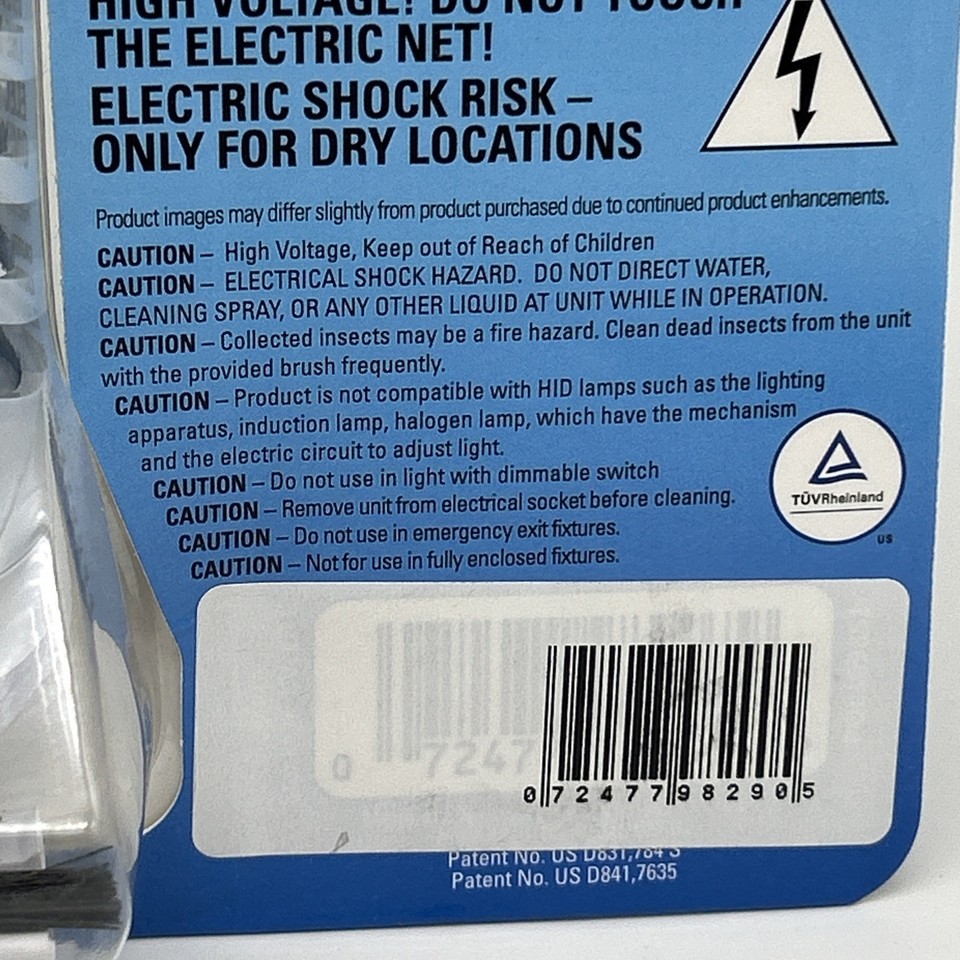 2 Pack NEW PIC Insect Killer 2-in-1 Bug Zapper LED Light Kills Bugs | eBay