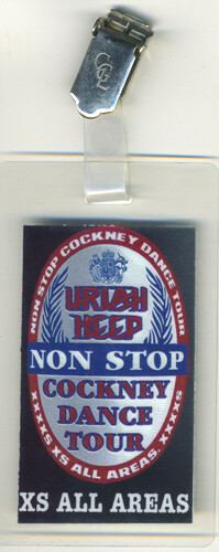 URIAH HEEP Non Stop Cockney Dancing Tour Laminated Backstage Pass Mick ...